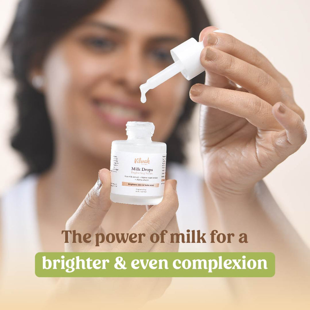 Buy Milk Drops Face Brightening Serum Online for Dull & Glowing Skin