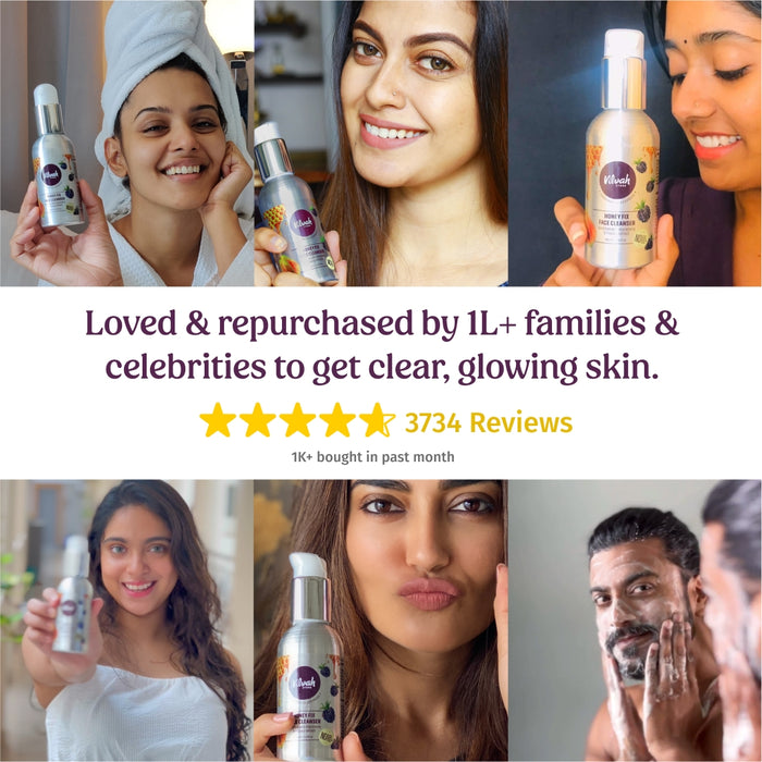 Buy Honeyfix Facewash Online for Oily & Acne Prone Skin - Vilvah