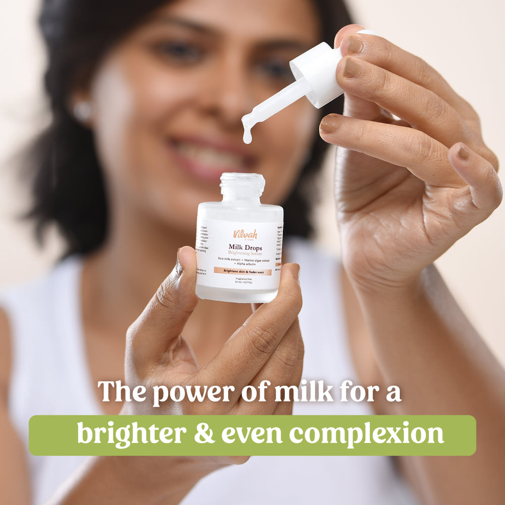 Buy Milk Drops Face Brightening Serum Online for Dull & Glowing Skin