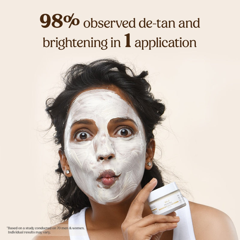 Milk Mud Face Mask for Combination, Glowing, Dry & Oily Skin | Vilvah