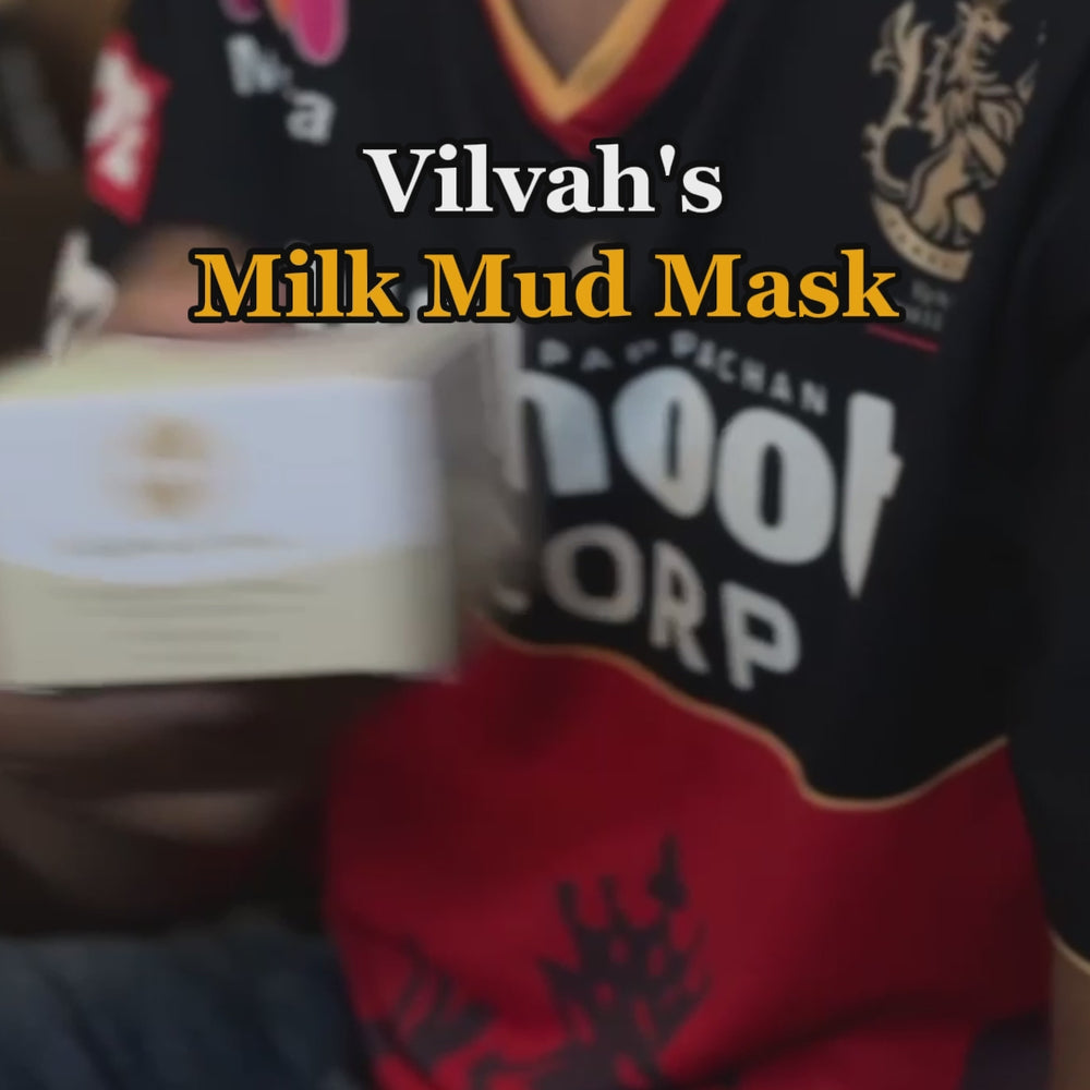 Milk Mud Face Mask for Combination, Glowing, Dry & Oily Skin | Vilvah